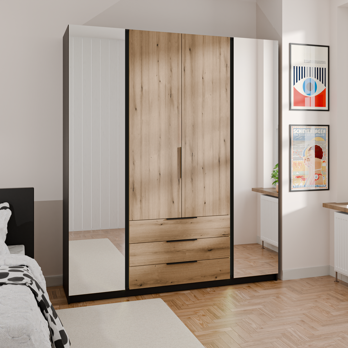 KAJA 2 MIRROR 2F 3S - AVAILABLE IN 4 COLORS – Anna Furniture