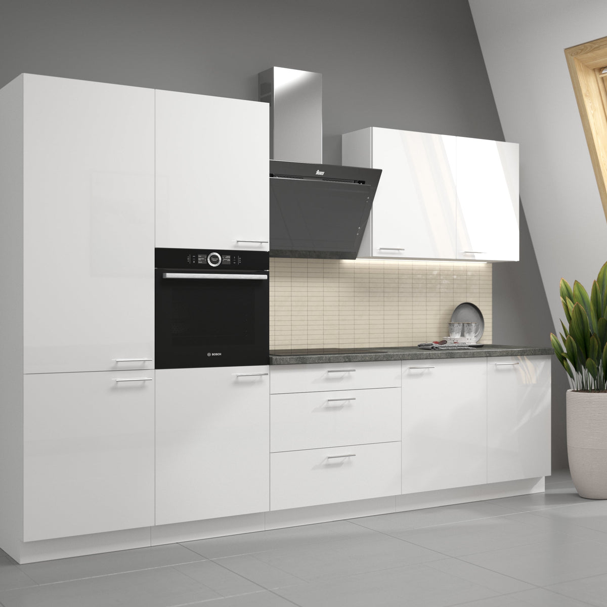 LARA KITCHEN SET WHITE GLOSS – Anna Furniture